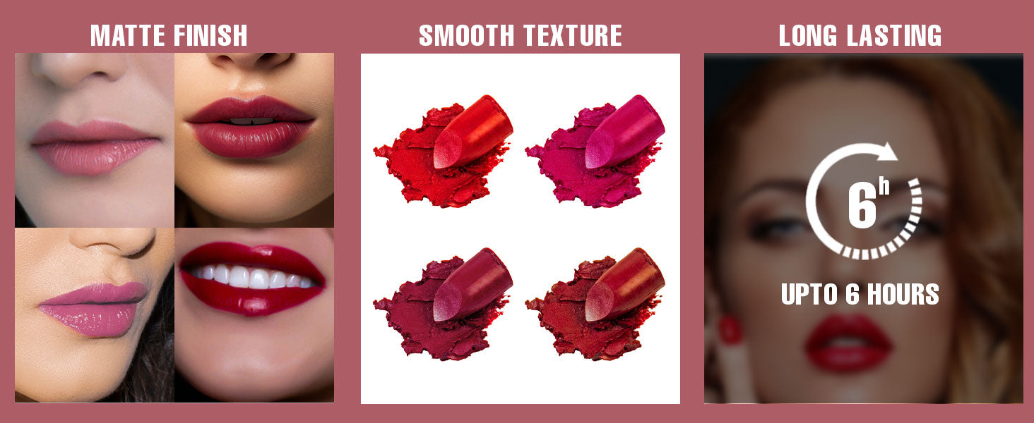 Wine - 3Pcs Lip Kit, Lip Gloss, Lipstick & Lipliner Kit - Deep Purple ...